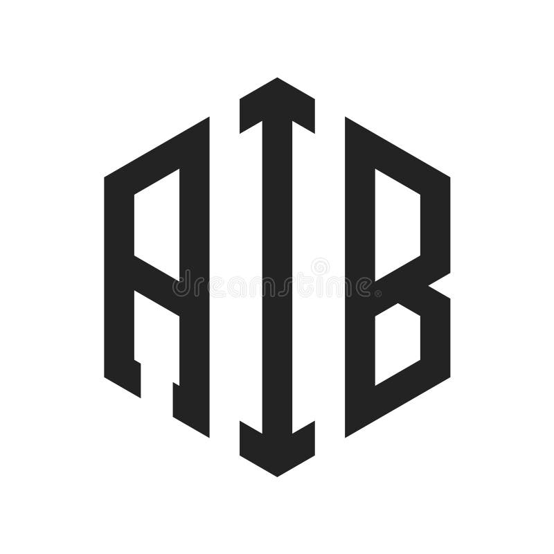AIB Logo Design. Initial Letter AIB Monogram Logo Using Hexagon Shape ...