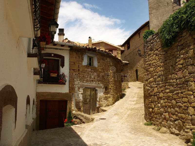 Aibar Street I stock photo. Image of building, destination - 24670618