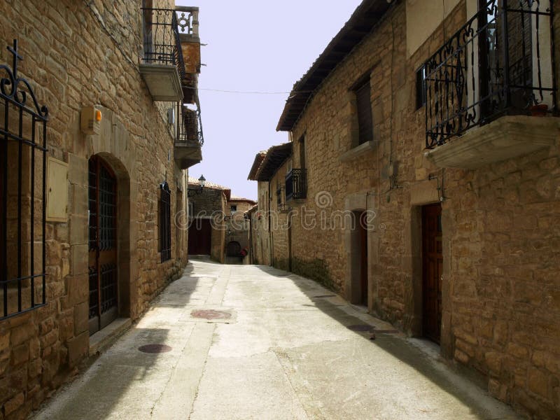 Aibar Street II stock photo. Image of ancient, cityscape - 24670632
