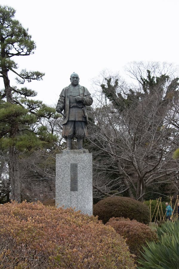 Aichi, Japan - March 01, 2024: Okazaki Castle Samurai Statue Editorial ...