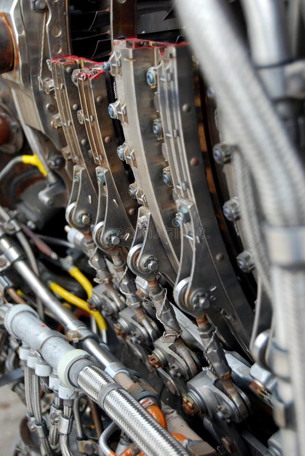 Aicraft engine dismantled stock photo. Image of iron - 49714210