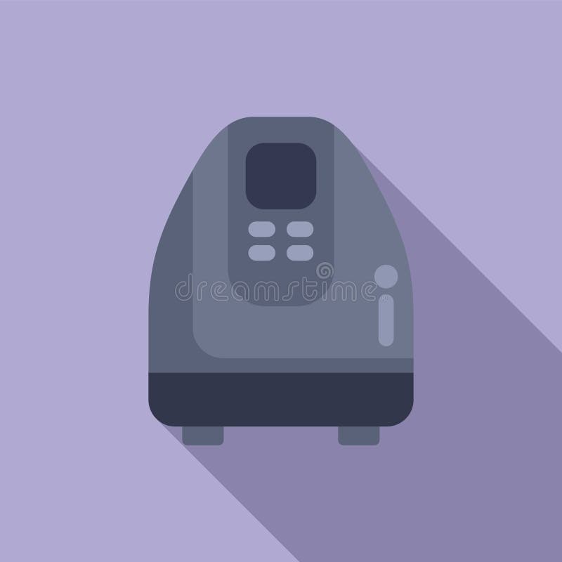Aid Oxygen Concentrator Icon Flat Vector. Center Flow Nasal Stock ...