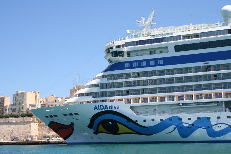 AIDA Cruise Ship editorial image. Image of diva, berth - 27145540