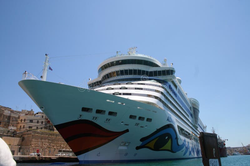 AIDA Cruise Ship editorial image. Image of lips, blue - 27719785