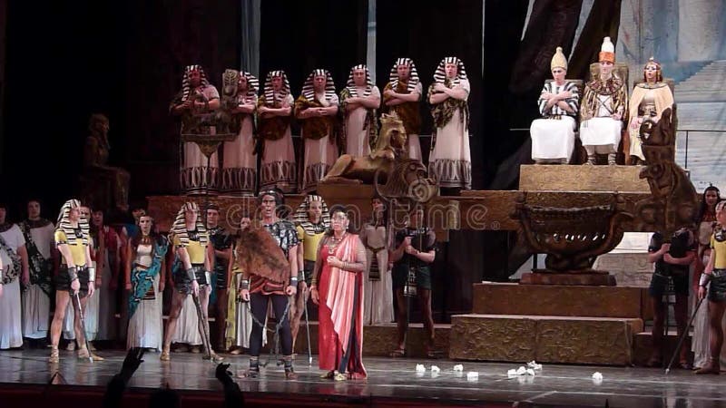 Aida opera stock video. Video av kundutbildningar, ahoy - 82187129