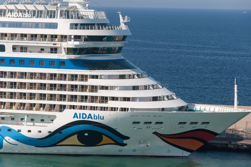 AIDAblu cruise ship editorial photo. Image of journey - 43930001