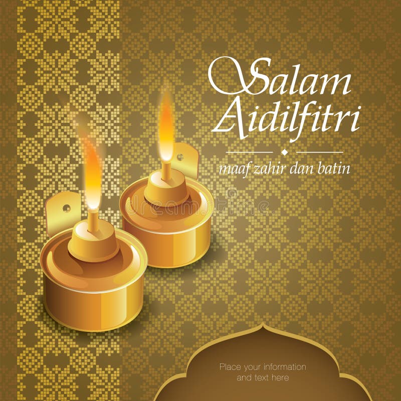 Aidilfitri graphic design stock vector. Illustration of greetings ...