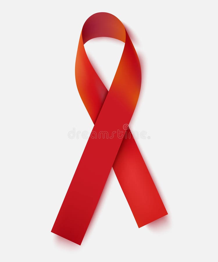 AIDS Awareness is a Red Ribbon. the Concept of World AIDS Day ...