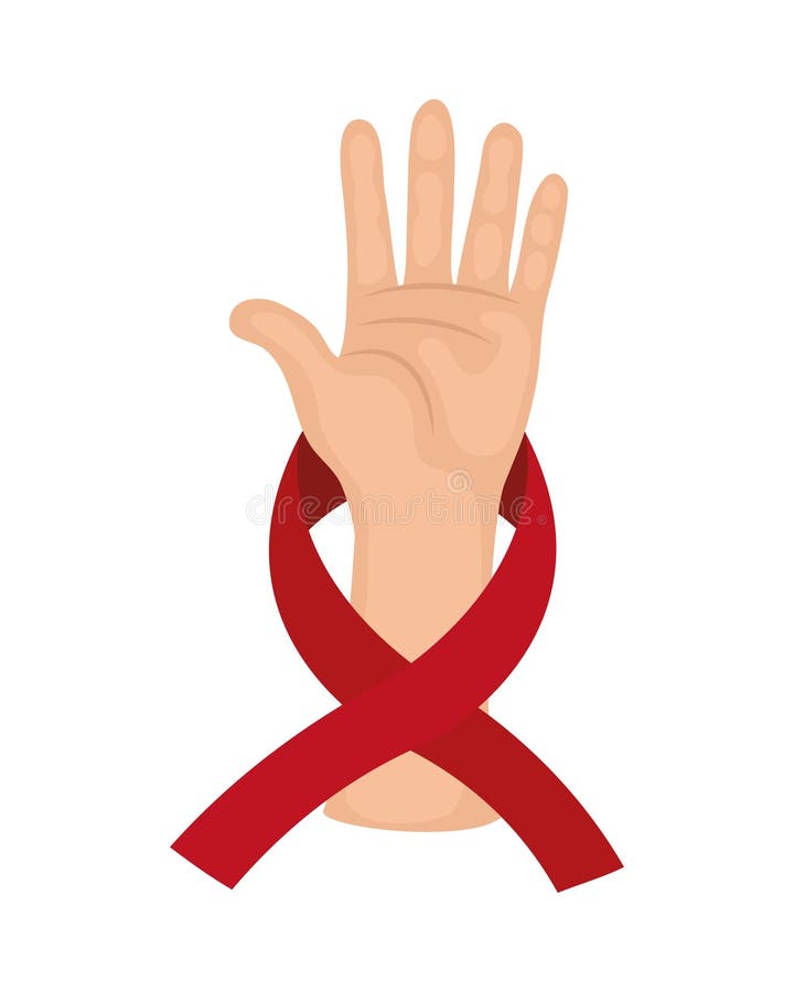 Hand Up with Ribbon Massage To Juneteenth Celebrate Stock Vector ...