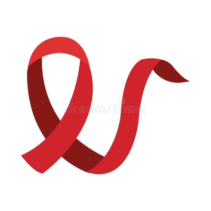Aids day ribbon awareness stock illustration. Illustration of positive ...