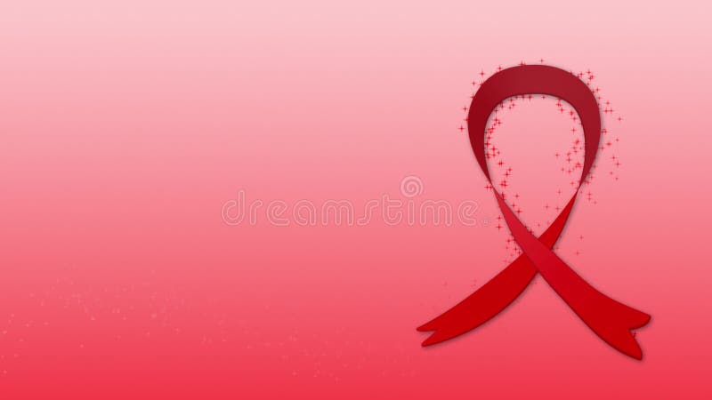 AIDS HIV Awareness Red Ribbon 4K Animated Background Stock Video ...