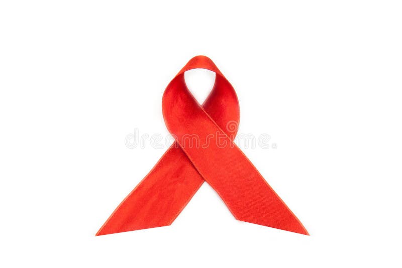 Aids hiv awareness ribbon stock photo. Image of cutout - 63040918