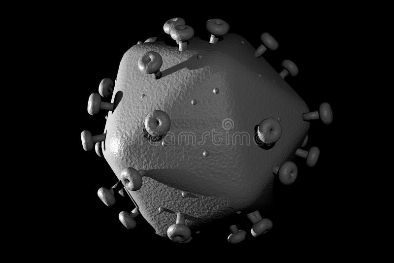 Aids HIV Virus 3D Illustration Stock Illustration - Illustration of ...