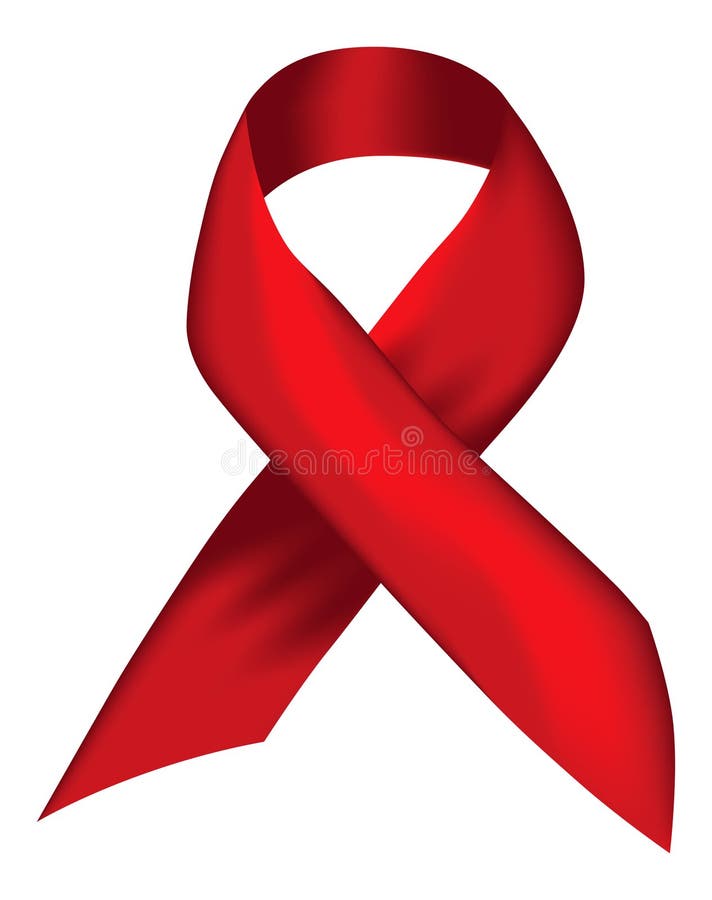 AIDS red ribbon stock vector. Illustration of isolated - 14561966