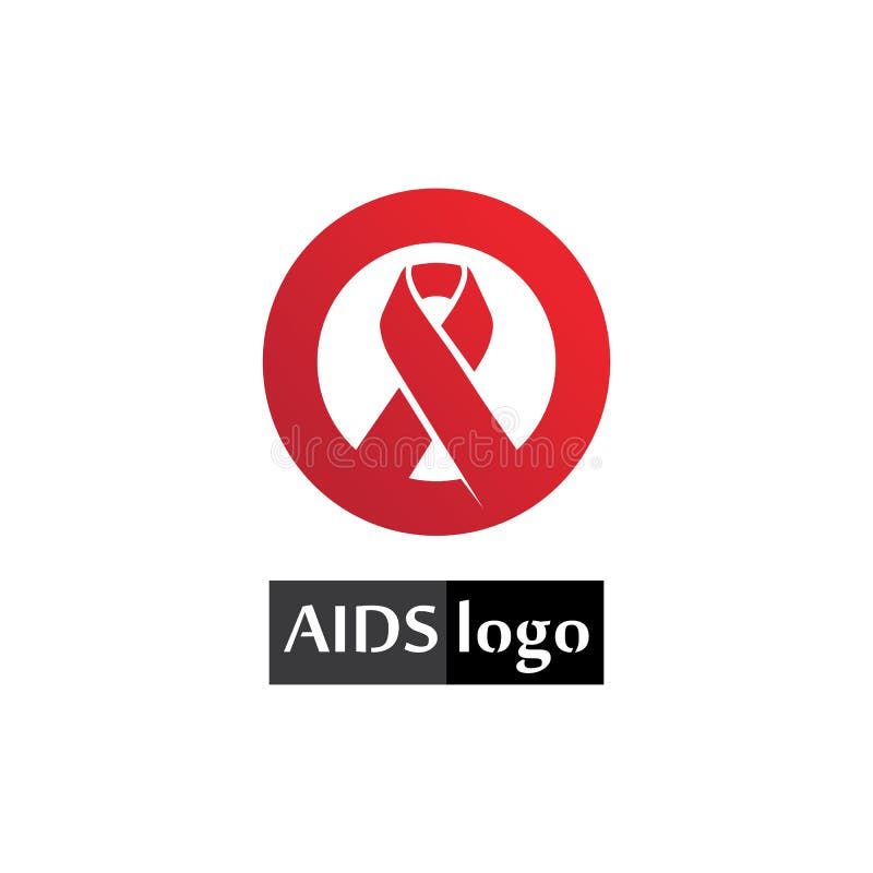 Aids Ribbon Logo and World Aids Day Vector Design Stock Vector ...