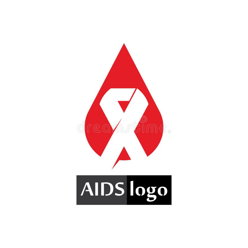 Aids Ribbon Logo and World Aids Day Vector Design Stock Vector ...