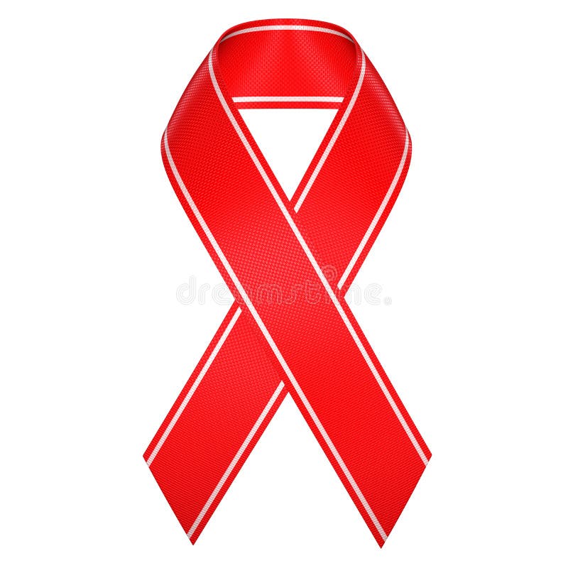 Aids ribbon symbol stock illustration. Illustration of sign - 14669747