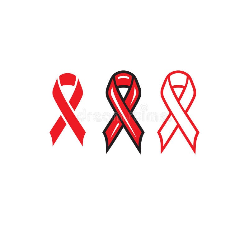 AIDS ribbons stock vector. Illustration of ribbon, sign - 196707841