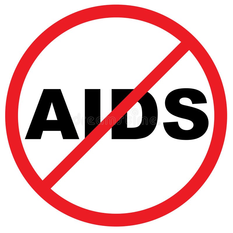 AIDS warning stock vector. Illustration of illness, careful - 7610466