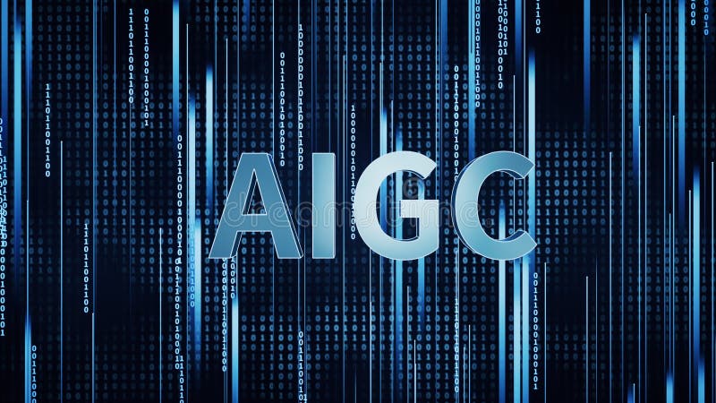 AIGC Concept, Font of AIGC, 3d Rendering Stock Video - Video of cyborg, glow: 325765275