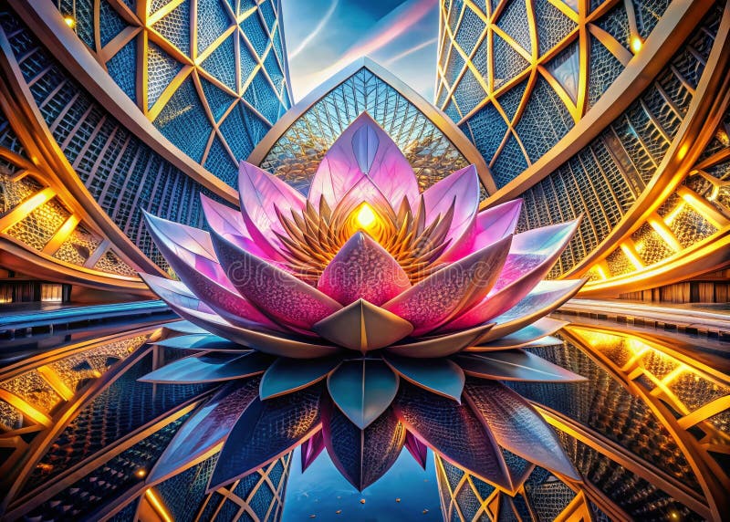AIGenerated Abstract Lotus a Stunning Visual Exploration of ...