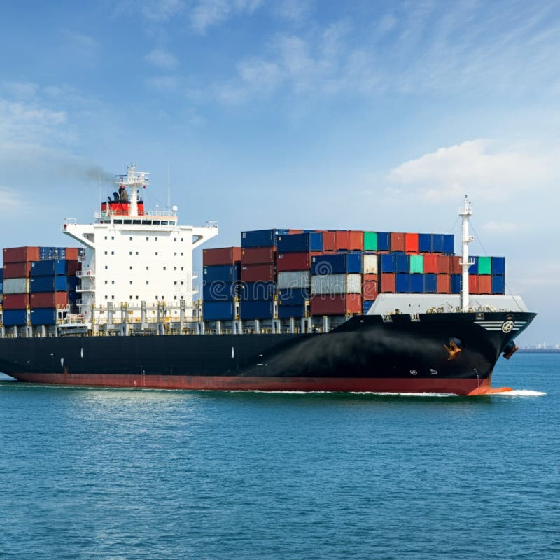 AIGenerated Cargo Mockups & Industrial Backgrounds for Logistics ...