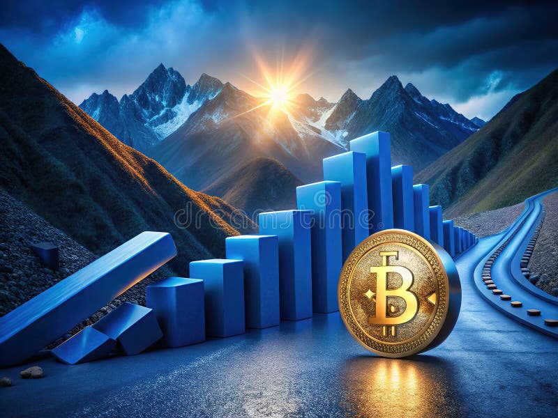 AIGenerated Cryptocurrency Crash a Breathtaking Visual of Bitcoins ...