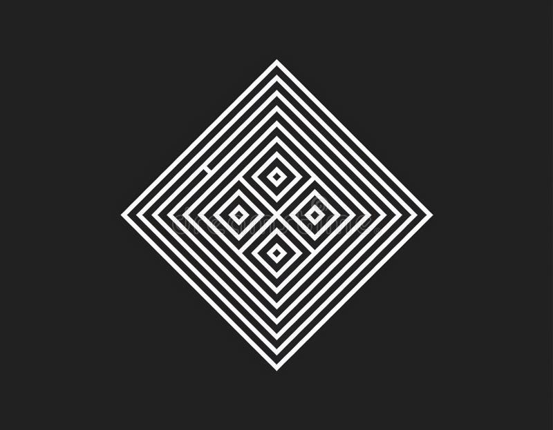 Abstract Geometric Diamond Pattern Design Stock Illustration ...