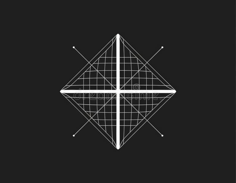 Abstract Geometric Diamond Grid Design Stock Illustration ...