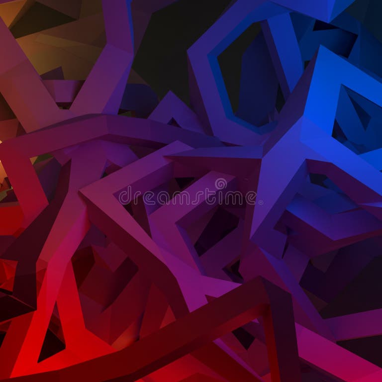 AIGenerated Seamless Geometric Pattern with Modern Abstract Style. Stock Illustration ...
