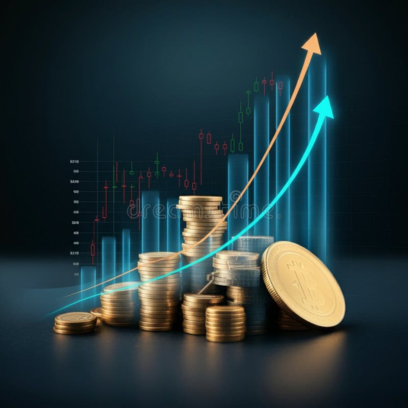 AIGenerated Success Charts & Growth Visuals for Business Designs Stock ...