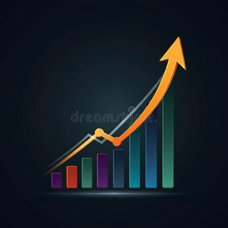 AIGenerated Success Charts & Growth Visuals for Business Designs Stock ...