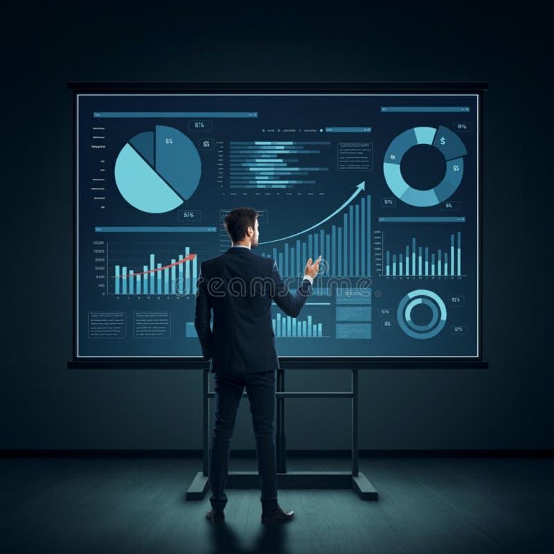 AIGenerated Success Charts & Growth Visuals for Business Designs Stock ...