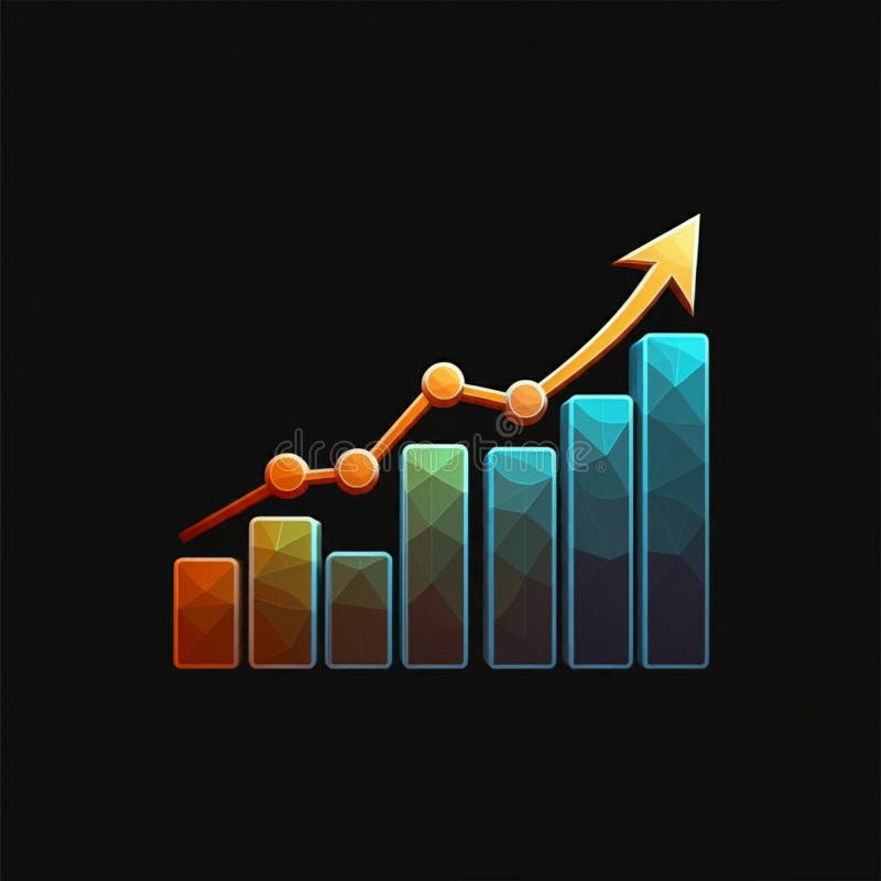 AIGenerated Success Charts & Growth Visuals for Business Designs Stock ...