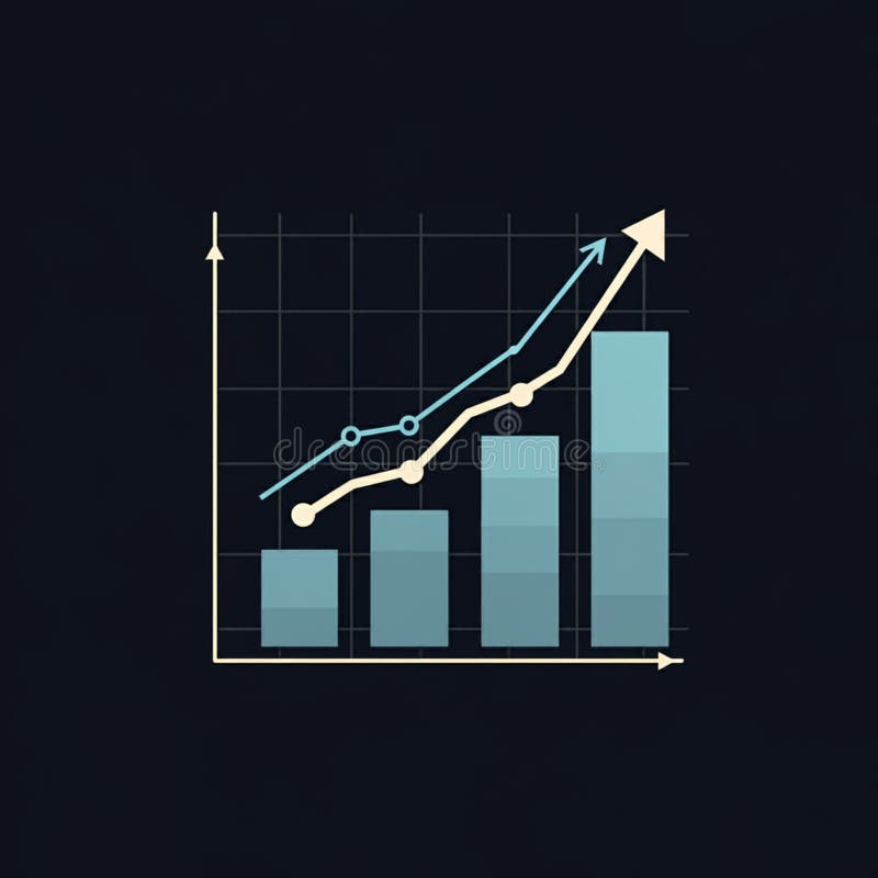 AIGenerated Success Charts & Growth Visuals for Business Designs Stock ...