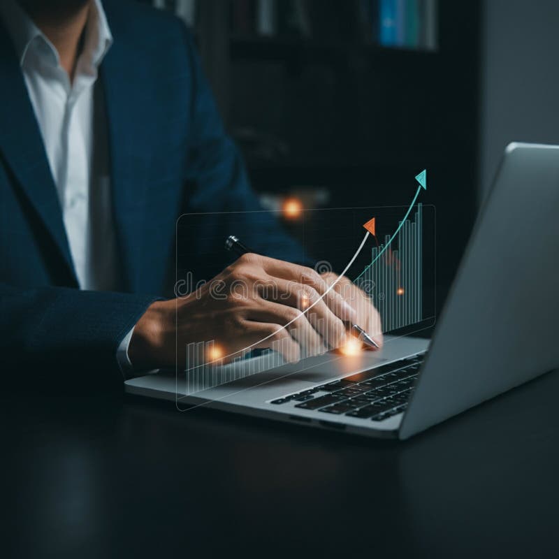 AIGenerated Success Charts & Growth Visuals for Business Designs Stock ...