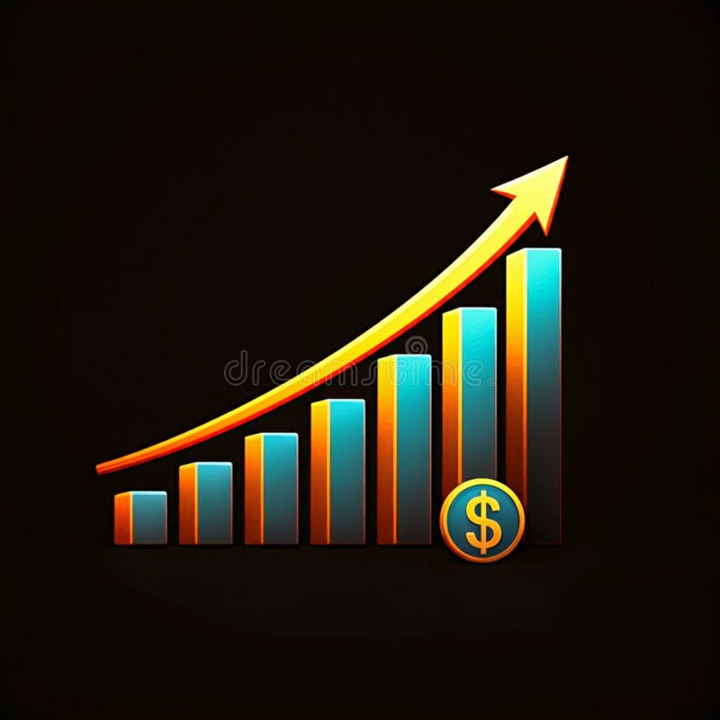 AIGenerated Success Charts & Growth Visuals for Business Designs Stock ...