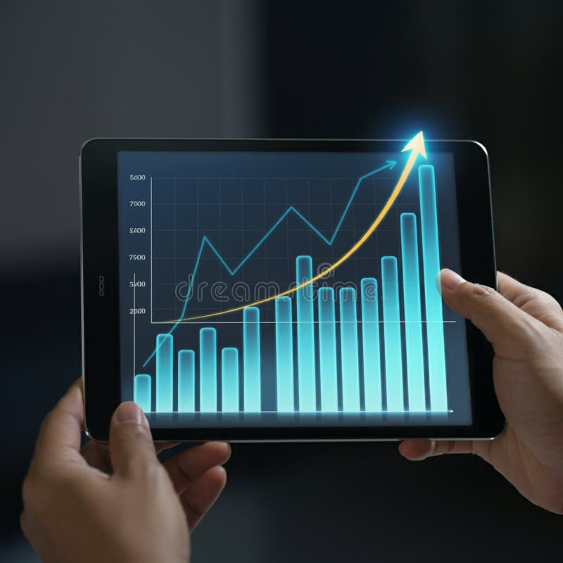 AIGenerated Success Charts & Growth Visuals for Business Designs Stock ...
