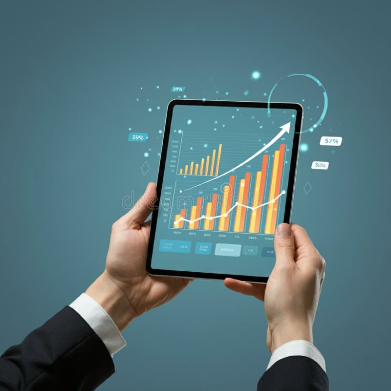 AIGenerated Success Charts & Growth Visuals for Business Designs Stock ...
