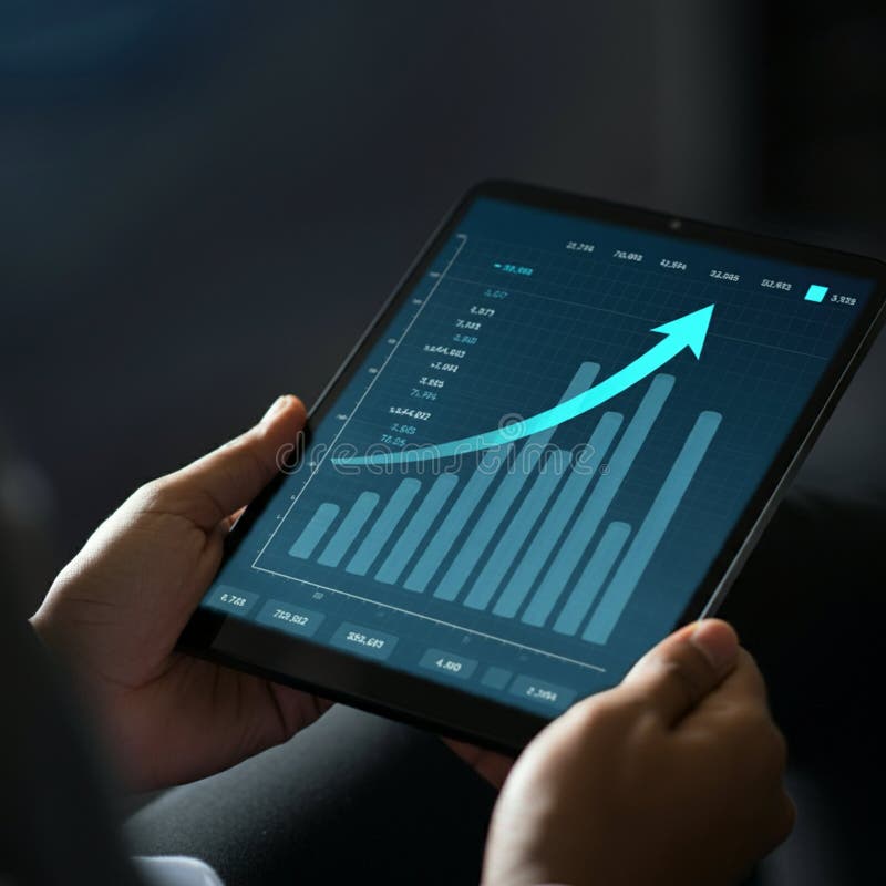 AIGenerated Success Charts & Growth Visuals for Business Designs Stock ...