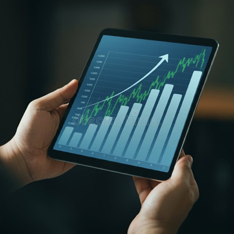 AIGenerated Success Charts & Growth Visuals for Business Designs Stock ...