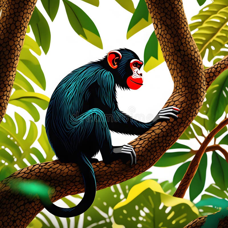 Aigeneratet stock de ilustración. Ilustración de salvaje - 295841038