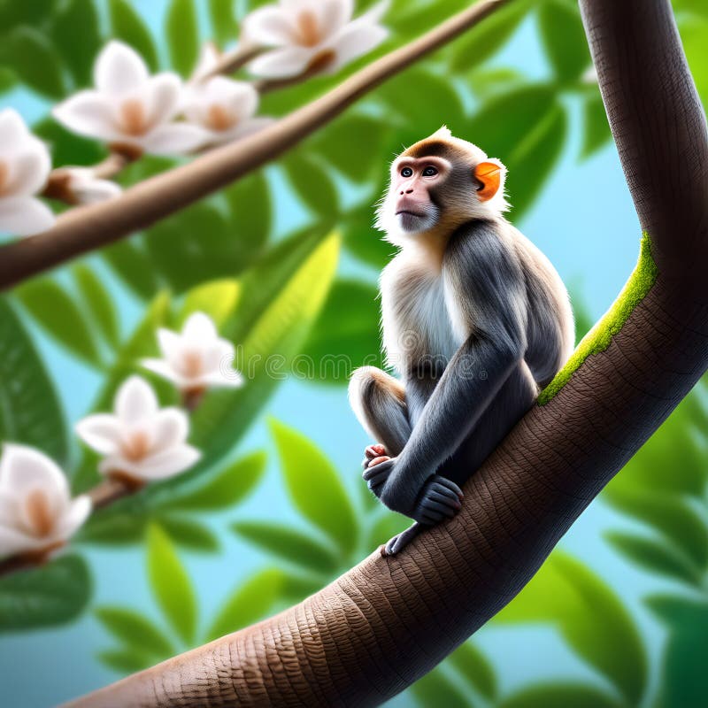 Aigeneratet stock de ilustración. Ilustración de selva - 295841133