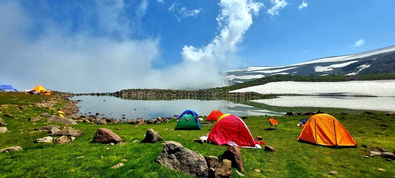 Aighar Lake-Sabalan Mountain-Iran Stock Image - Image of lake, camping ...