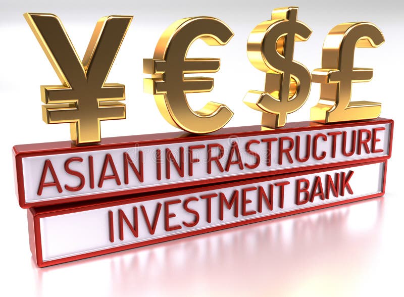 AIIB - the Asian Infrastructure Investment Bank - 3D Render Stock ...