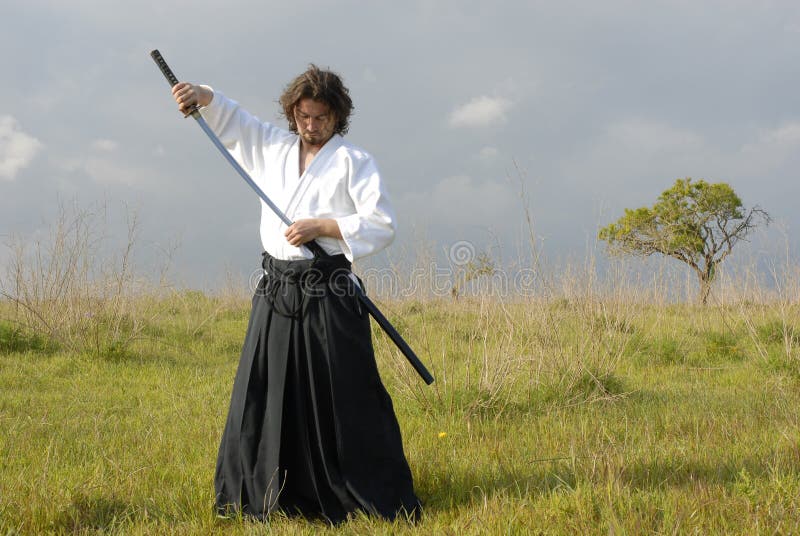 Aikido stock image. Image of fitness, health, katana, martial - 4887459