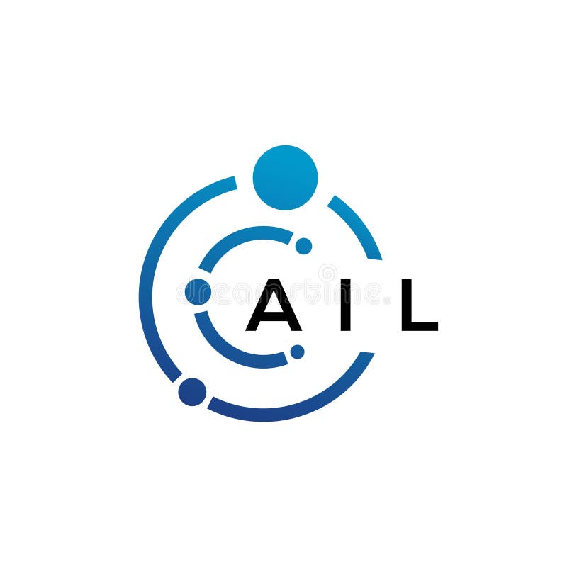 AIL Letter Logo Design on Black Background. AIL Creative Initials ...