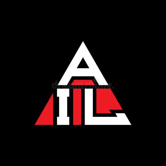 AIL Triangle Letter Logo Design with Triangle Shape. AIL Triangle Logo ...