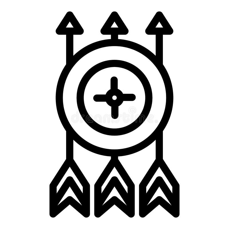 Aim Arrow Icon Outline Vector. Target Dart Stock Vector - Illustration ... Aim Arrow Icon Outline Vector. Target Dart Stock Vector - Illustration ...