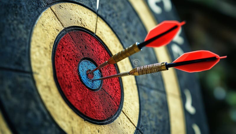 Aim for the Bullseye with Precise Dart Throwing at the Target Center ...